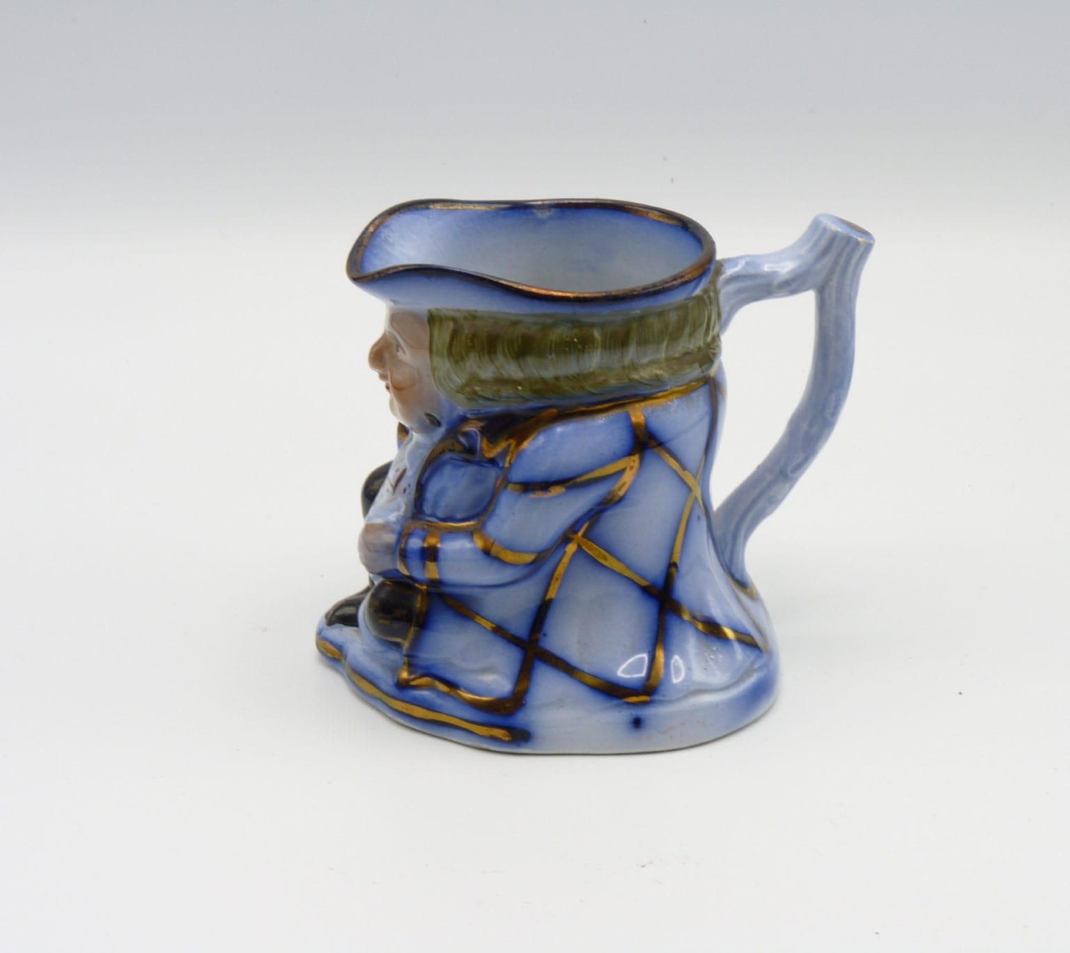Flow Blue Toby Jug - Jackie's Antique Showcase