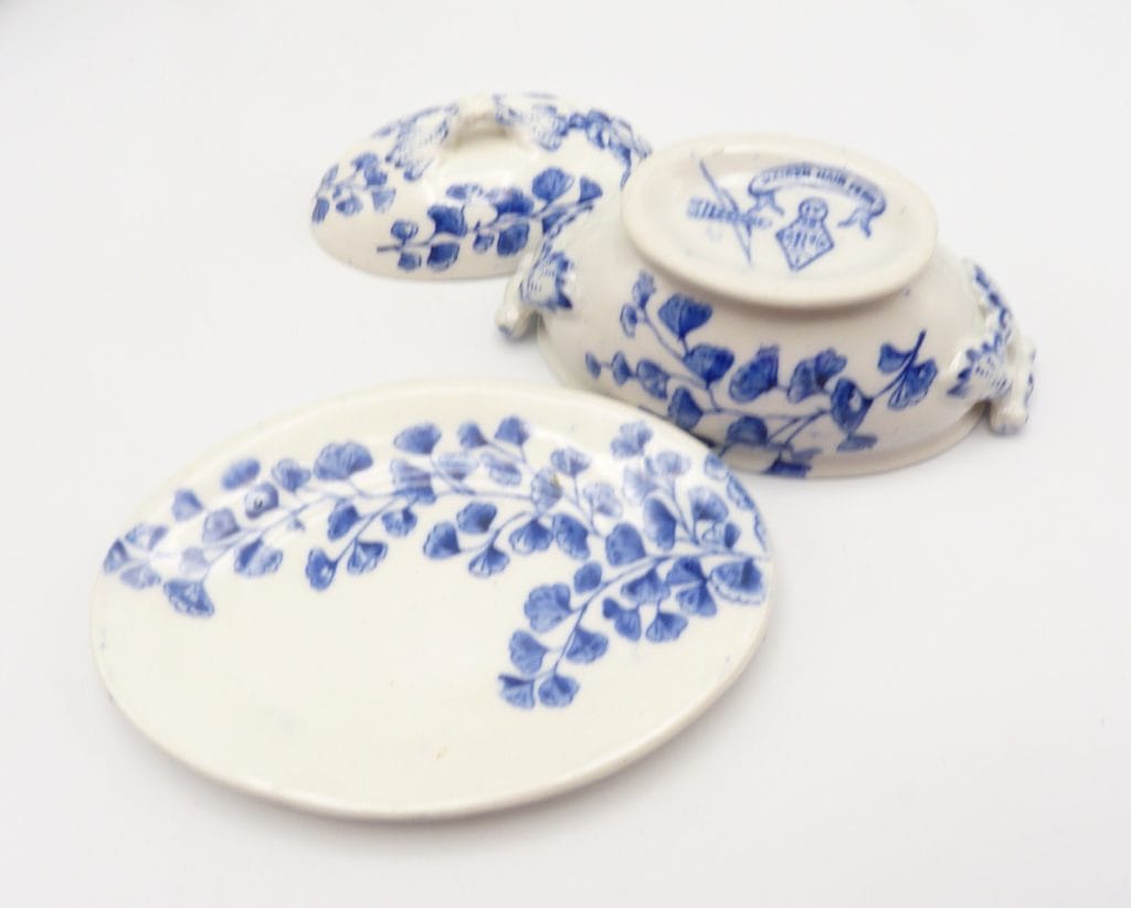 Ridgways Childs Maiden Hair Fern Dishes - With Rare Ladle - Jackie's ...