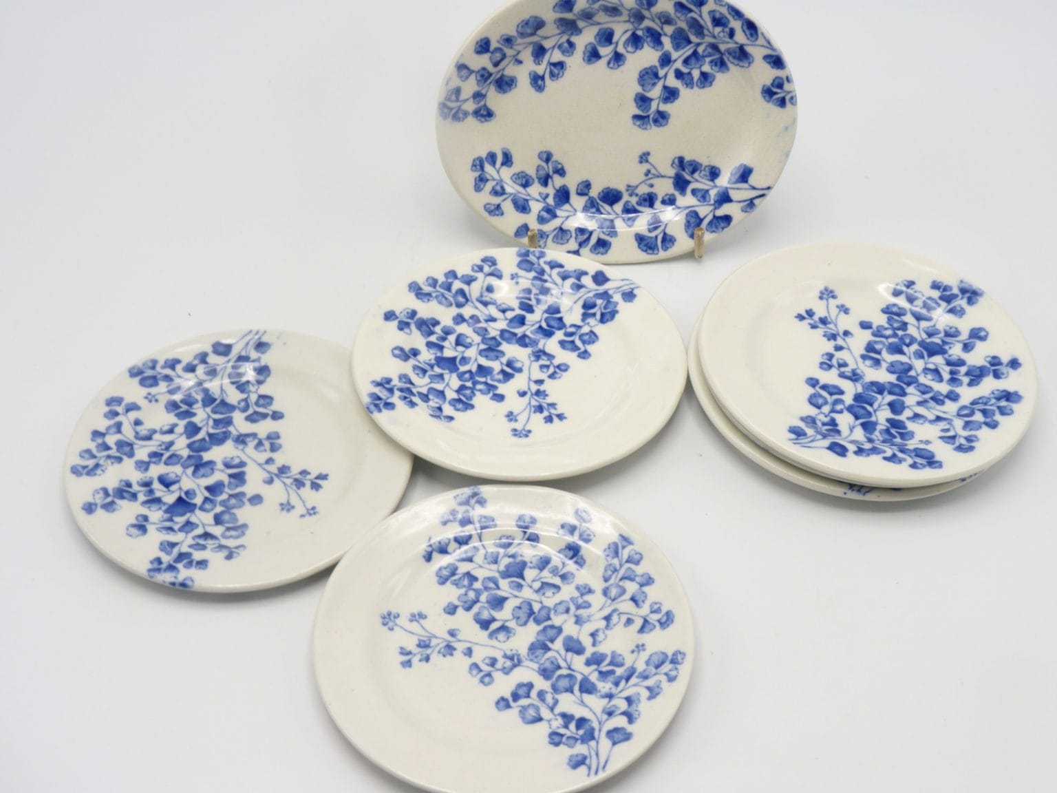 Ridgways Childs Maiden Hair Fern Dishes 7 Pieces - Jackie's Antique ...