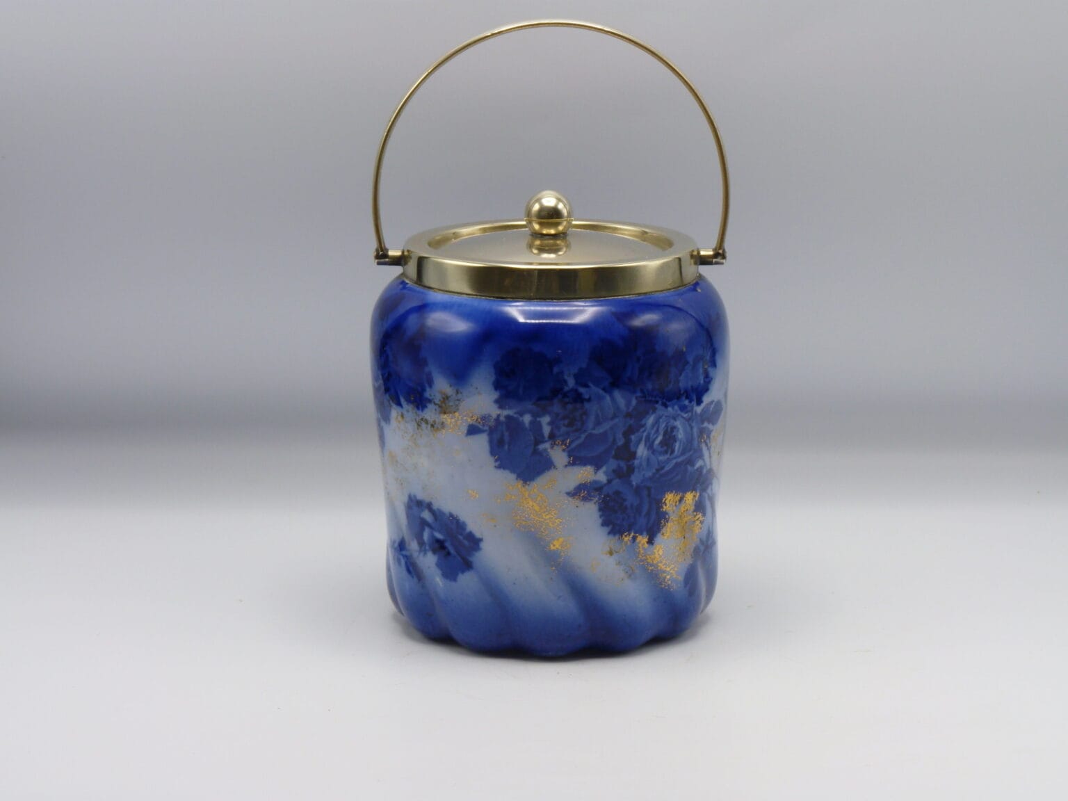 Flow Blue ~ Doulton ~ Gloire-De-Dijon ~ Biscuit Barrel - Jackie's ...