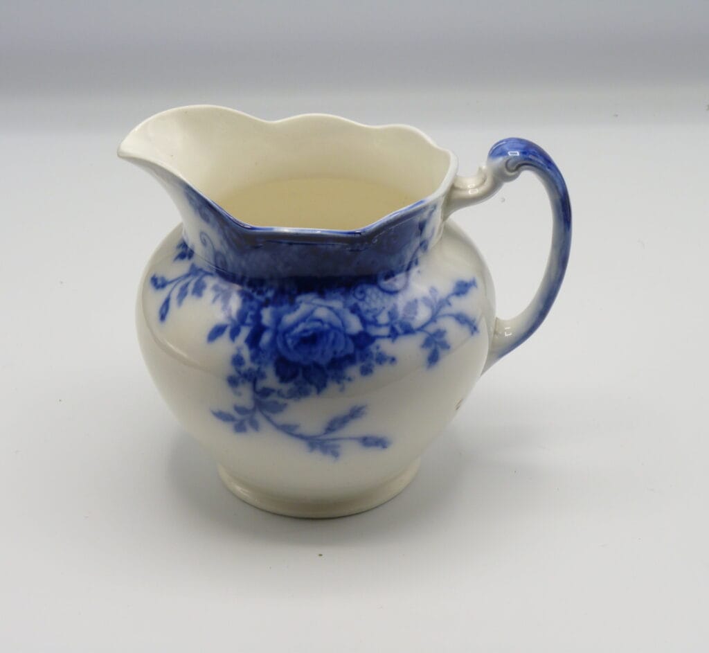 Flow Blue Grindley - Bombay Jug/Pitcher - Jackie's Antique Showcase